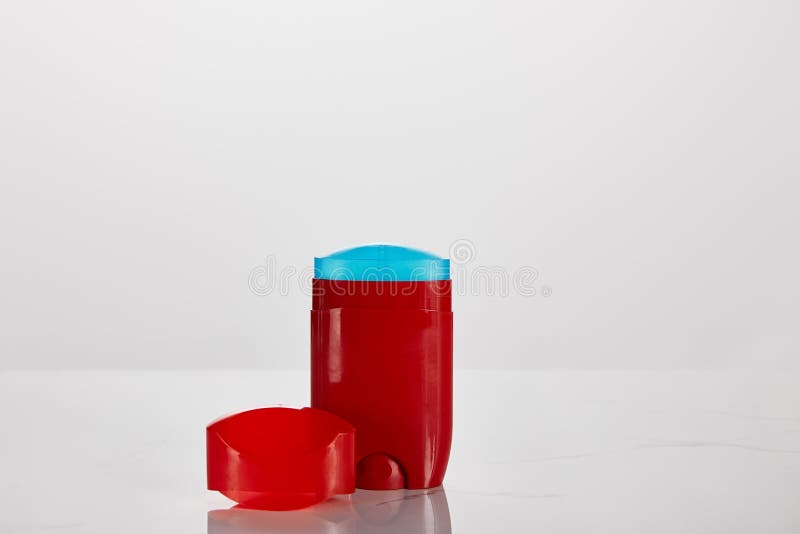 Red Roll on Bottle of Deodorant Stock Image - Image of roller, beauty ...