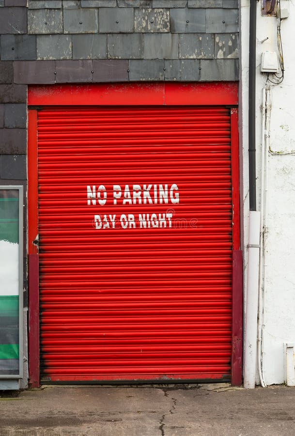 Red roll door stock photo. Image of roll, closed, metal - 88418856