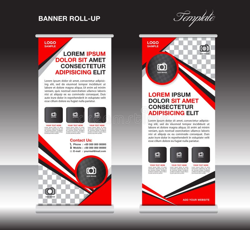 Roll Up Template Red Stock Illustrations – 2,445 Roll Up Template Red ...