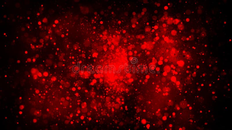 Red Romantic Love Bokeh for Background Texture Overlays. Magic Glitter ...