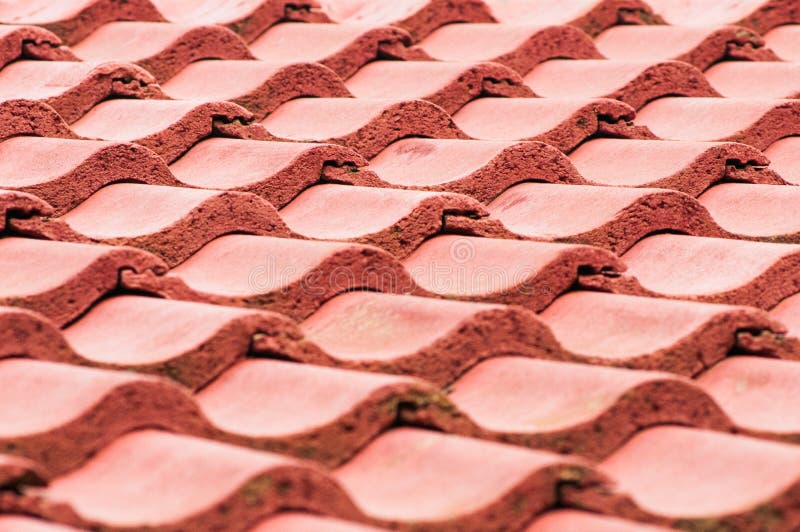 Red Roof Couvre De Tuiles Le Plan Rapproché Photo stock - Image du ...