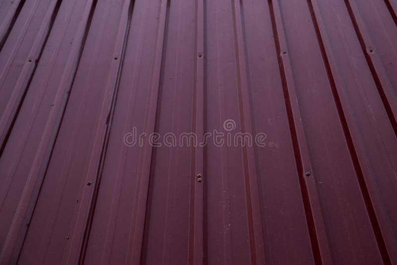 Red Roof Made of Aluminum Roofing Sheets Stock Image - Image of roofing ...