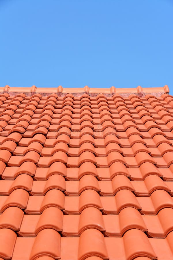 Red roof texture tile stock photo. Image of frame, construction - 45945488
