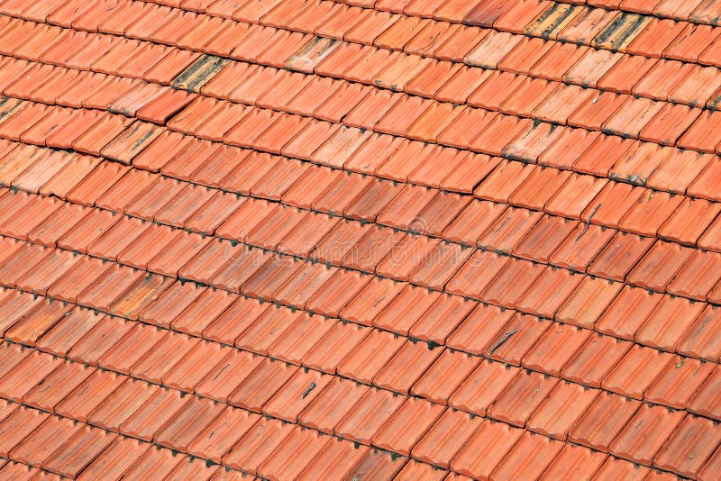 Red Roof Tile Texture stock photo. Image of built, clay - 41919524