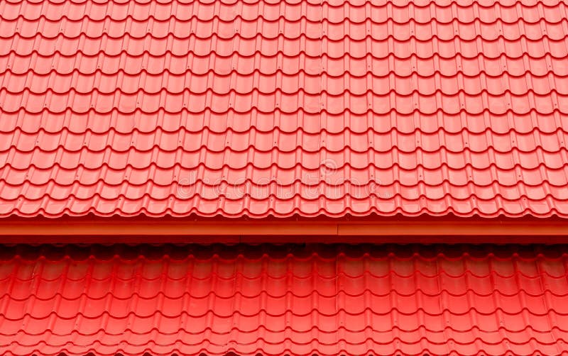 Red Roof Top Background and Texture Stock Image - Image of house ...