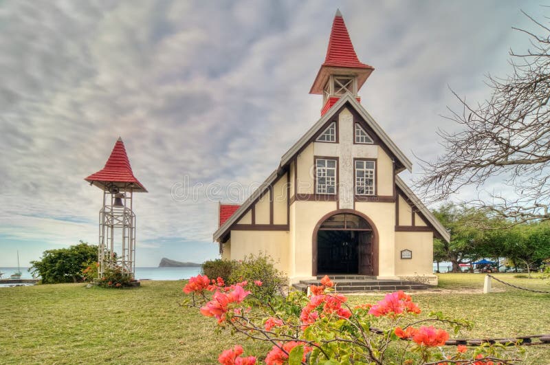 Red roofed church stock image. Image of nature, roofed - 23814575