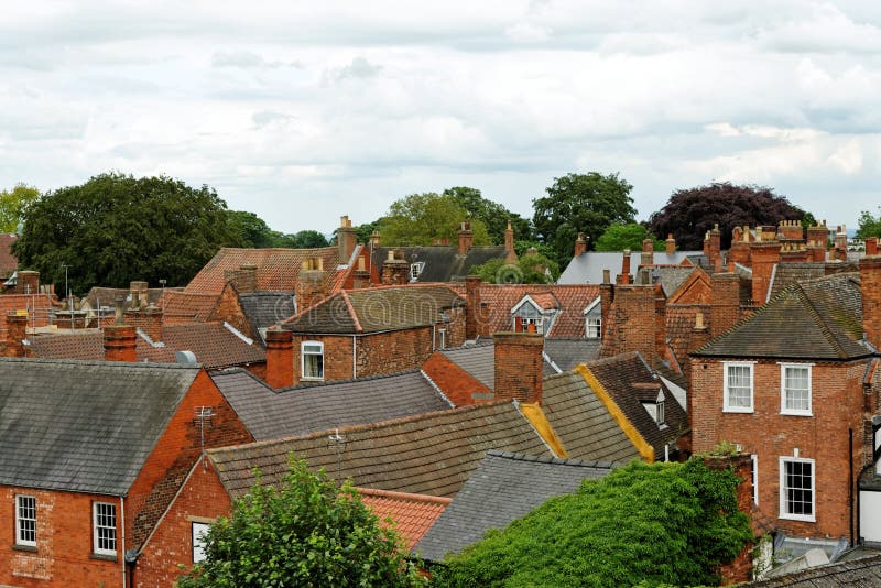 Red Rooftops of Lincoln, Lincolnshire, England Stock Photo - Image of ...