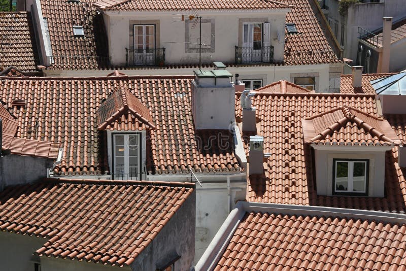 Red rooftops stock photo. Image of historic, travel, history - 32028364