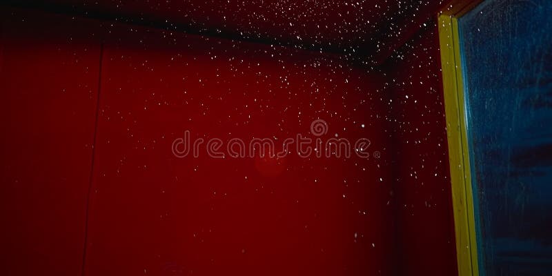 Red Room Falling Particles Abstract Background Winter Scene Deep Colors ...