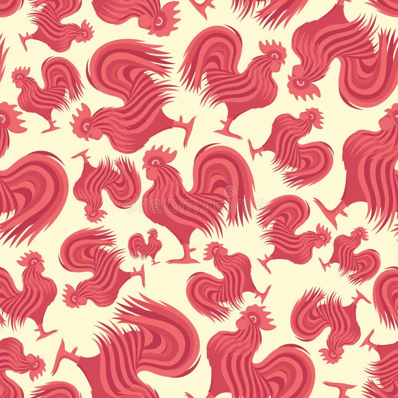 Rooster As Symbol for Chinese Zodiac Stock Vector - Illustration of ...