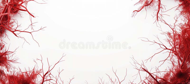 Red Root Texture Frame Background Stock Illustration - Illustration of ...