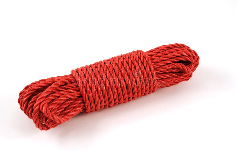 Red rope stock photo. Image of filaments, rope, knots - 13359834