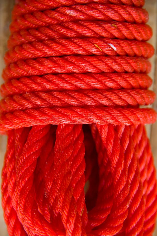 Red rope stock photo. Image of construction, roll, lifting - 25795896