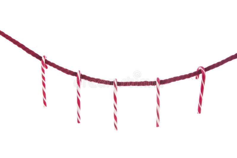 Red rope with candy canes stock photo. Image of food - 257986614
