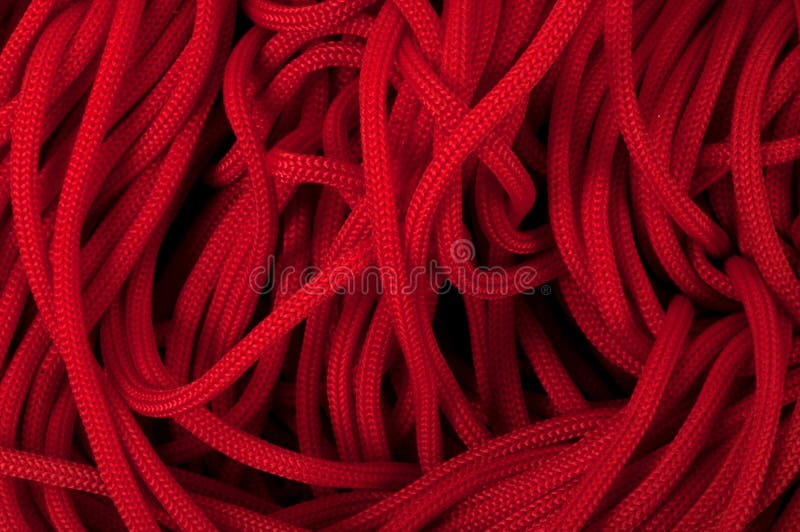Red rope stock image. Image of knot, closeup, bind, coiled - 39813457