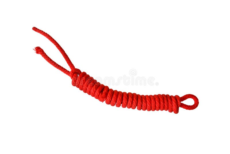 Red Rope Object Closeup Detail Art Stock Photo - Image of cable ...