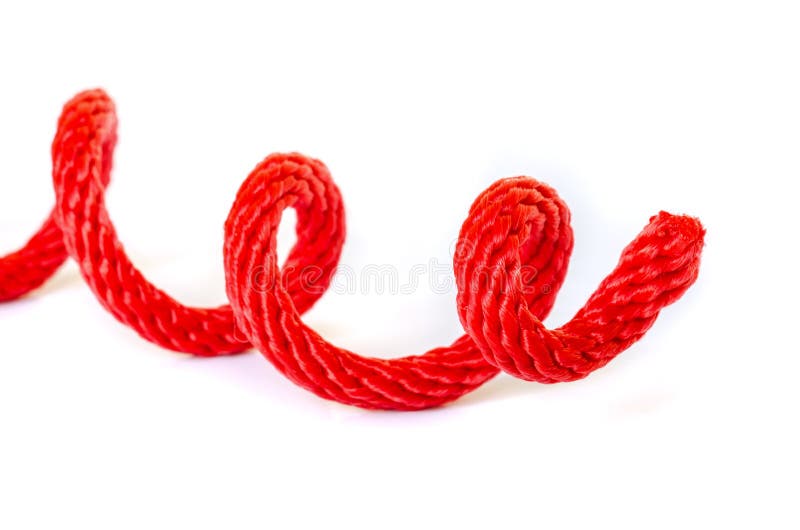 Red Rope . stock image. Image of pattern, secure, roll - 46899889