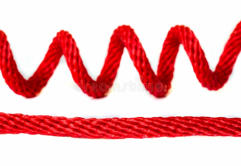 Red Rope . stock photo. Image of industry, climbing, pattern - 46899992