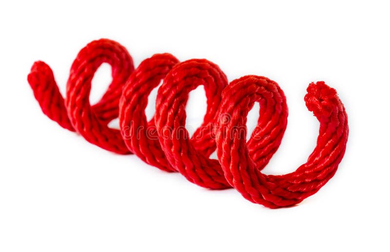 Red Rope . stock image. Image of hitch, secure, knot - 46900021