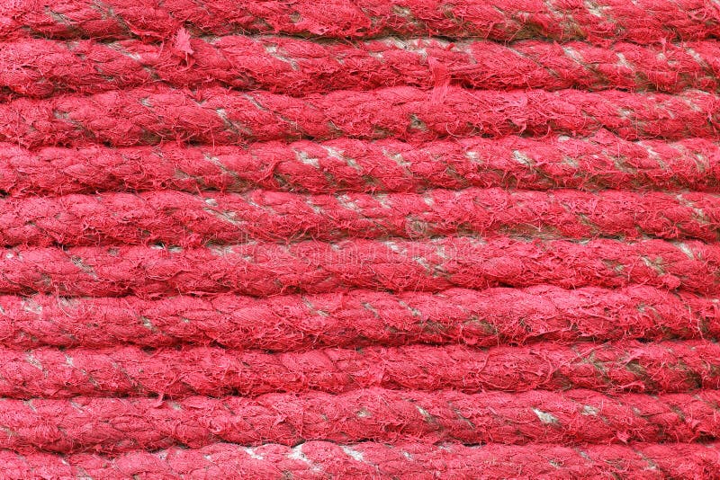 Red Rope Surface Use For Abstract Background Stock Photo - Image of ...