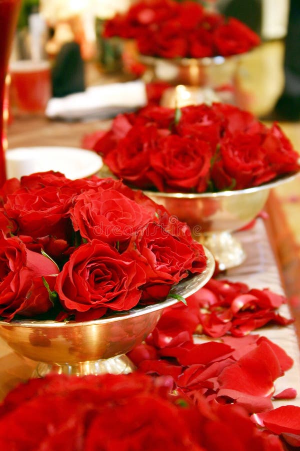 Red rose arrangements stock image. Image of arranged, creative - 856719
