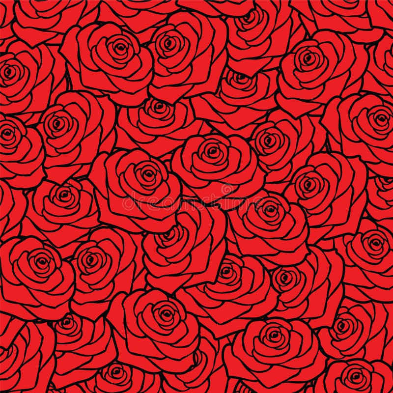 Red rose background stock vector. Illustration of retro - 49199292