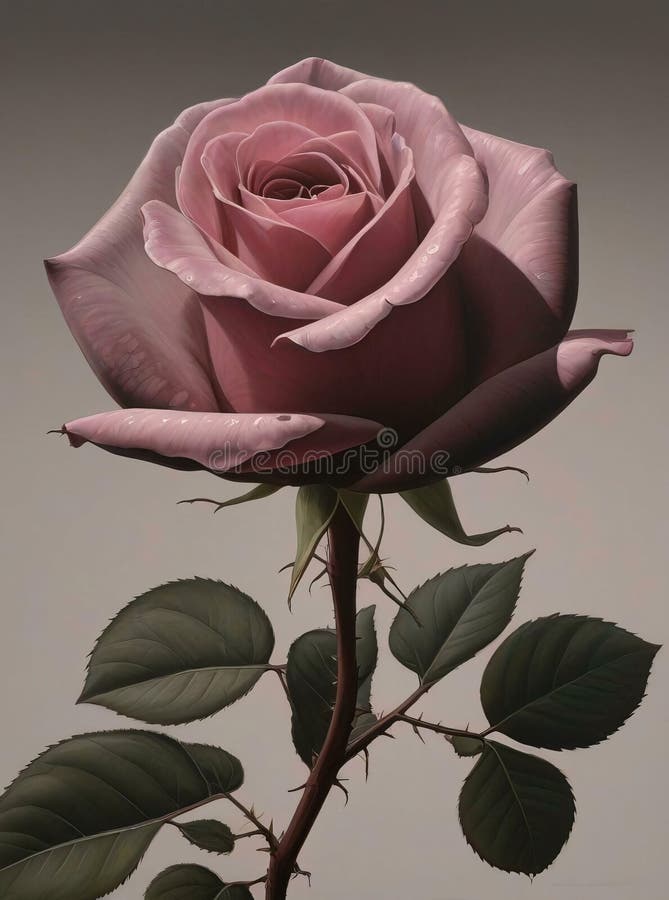 Red Rose on a Black Background Pink Rose on a Black Background Stock ...