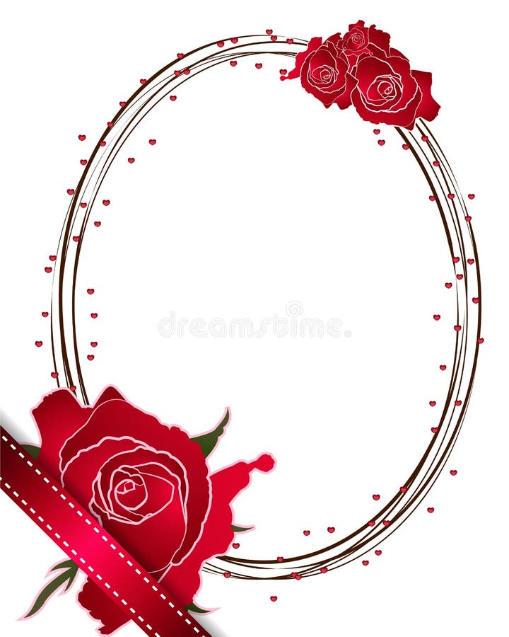 Red Rose Card Designs Vector on White Background Stock Vector ...