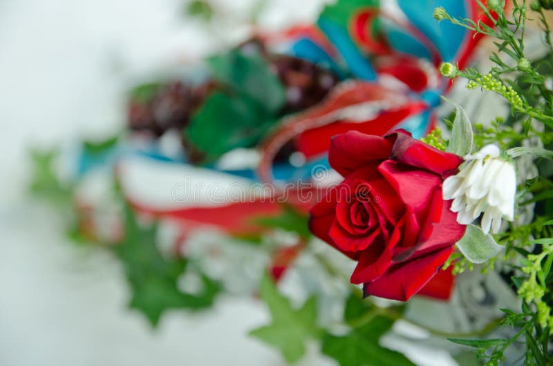 Red Rose Decoration stock photo. Image of object, life - 22187622