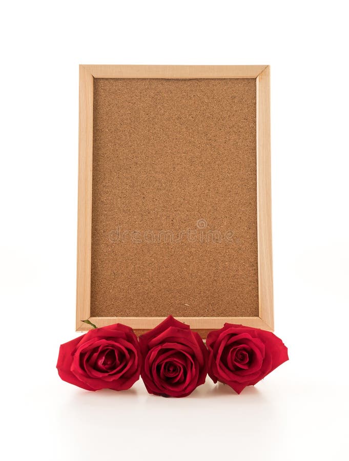 Red rose with empty board stock photo. Image of beauty - 86087442