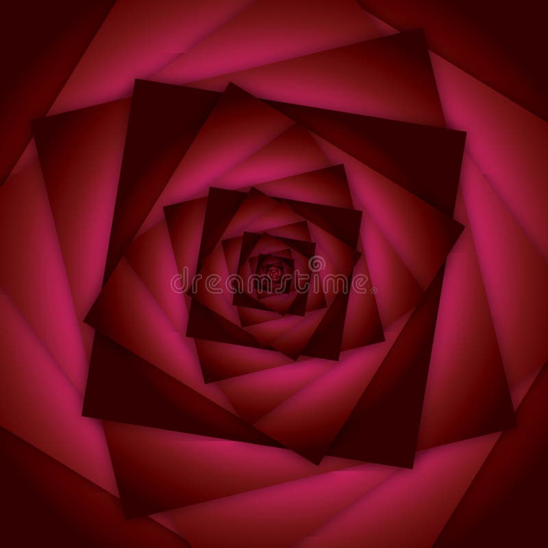 Red Rose Flower Abstract Square Background Stock Vector - Illustration ...