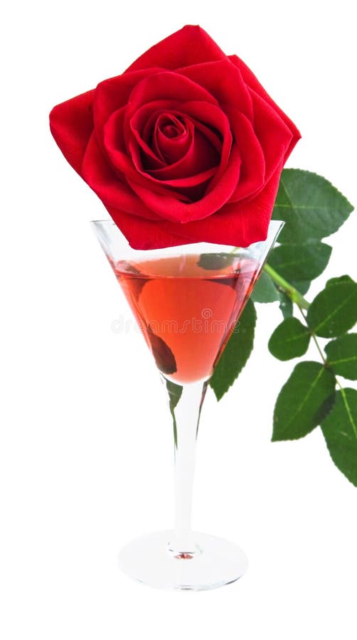 Red rose and liquor stock photo. Image of roses, alcohol - 31693150
