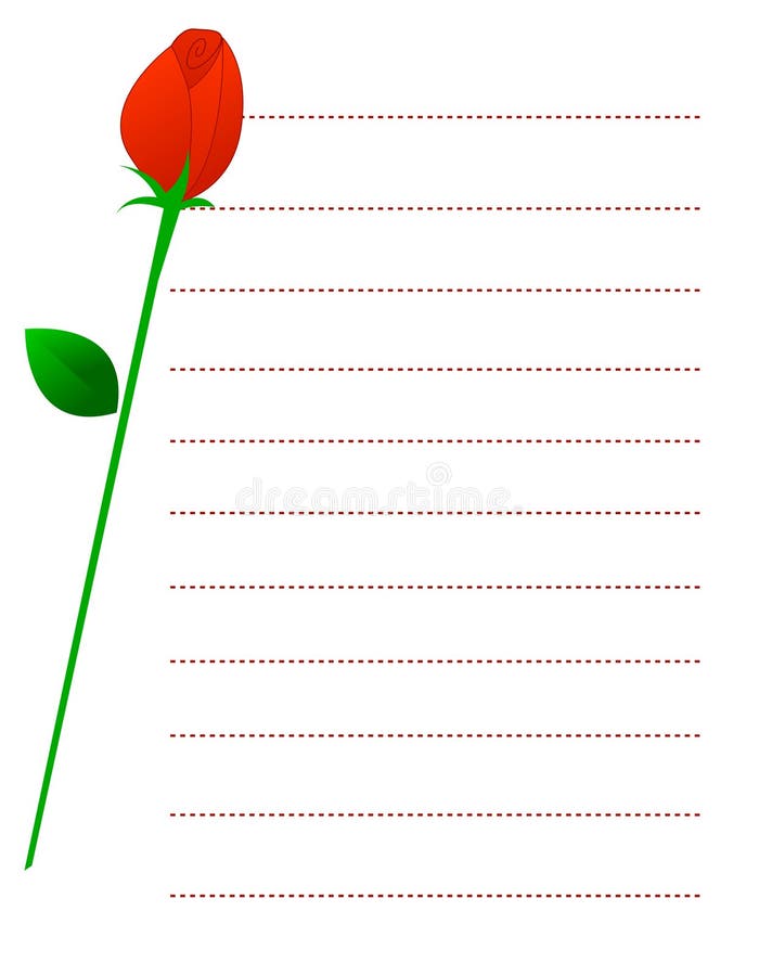 Ruled paper / Lined page stock vector. Illustration of notes - 8391054