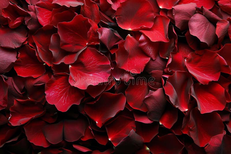 Red Rose Petals are Arranged into a Huge Pile, High Quality, High ...
