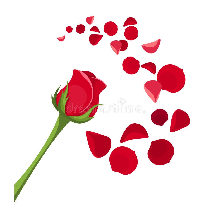 Falling Rose Petals Clip Art