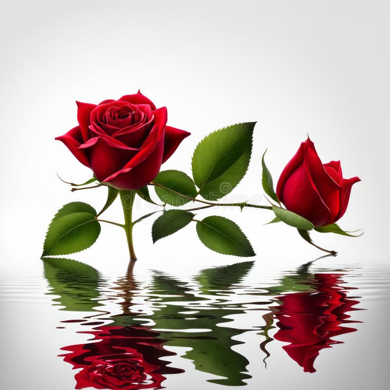 Vibrant Red Roses Bunch Against Blurred Grey Background Stock ...