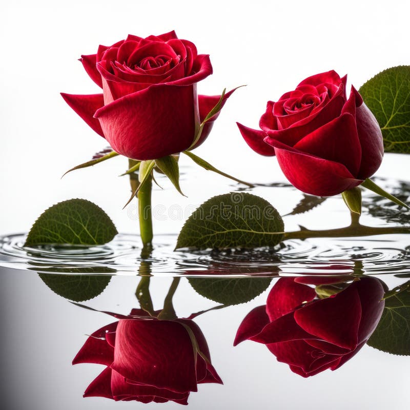 Vibrant Red Roses Bunch Against Blurred Grey Background Stock ...