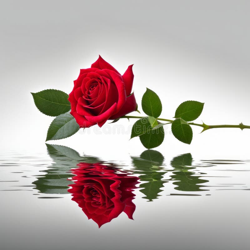 Vibrant Red Roses Bunch Against Blurred Grey Background Stock ...
