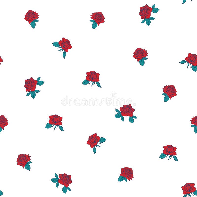 Girl Red Rose Garden Stock Illustrations – 722 Girl Red Rose Garden ...