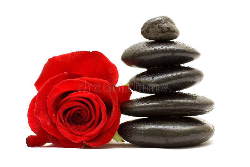 Spa Zen Stones stock photo. Image of dark, contrast, basalt - 14001396