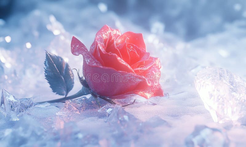 Red Rose Top Pile Ice Stock Photos - Free & Royalty-Free Stock Photos ...