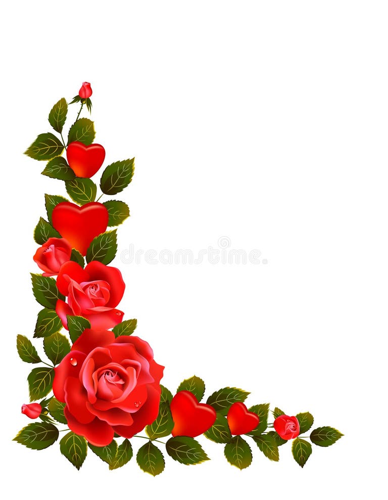 Realistic Fresh Red Roses Stock Illustrations – 928 Realistic Fresh Red ...