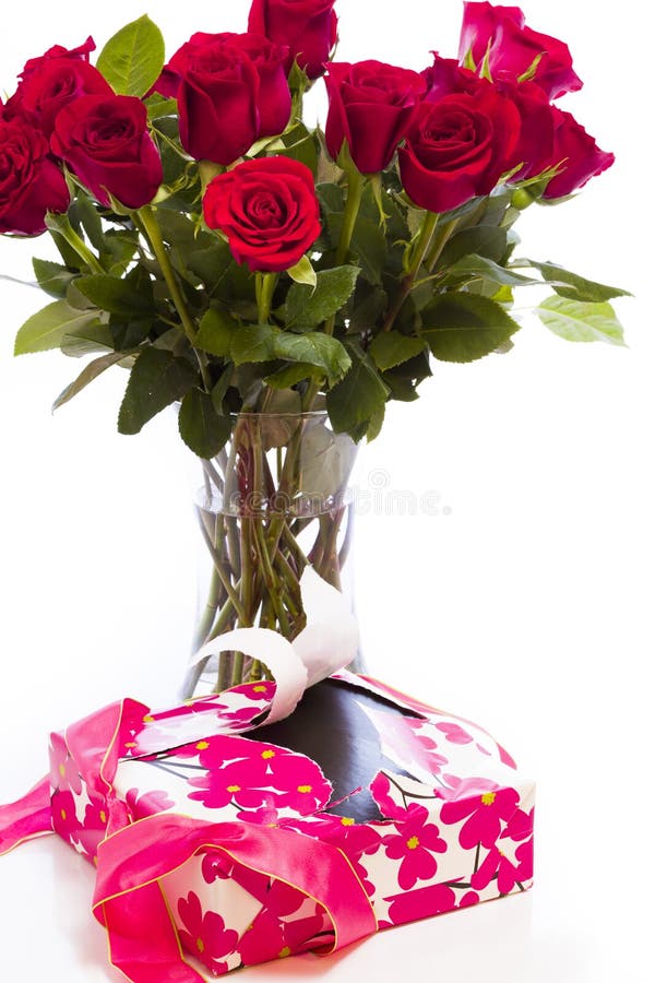 Red roses stock photo. Image of present, holiday, confection - 29216244