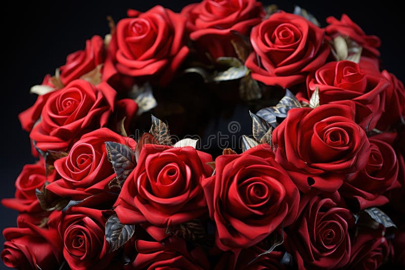 Red Roses Arranged in an Infinity Symbol, Valentine, Dating and Love ...