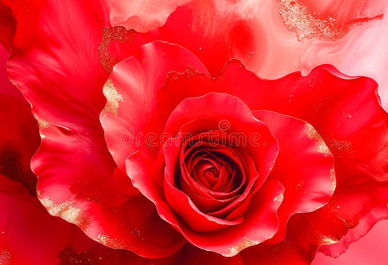 Red Roses, Background for Valentine S Day Stock Illustration ...