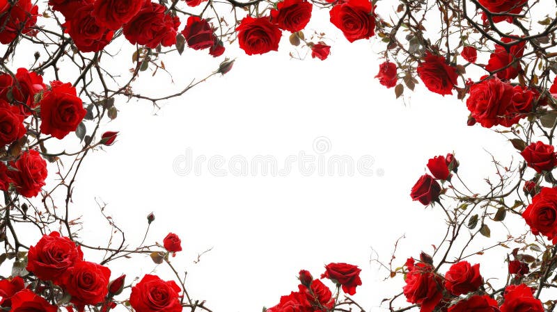 Rose Border With Thorns