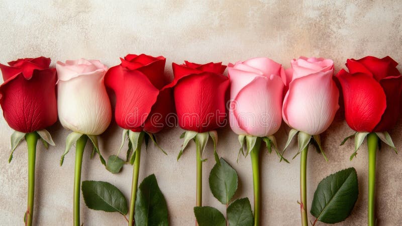Red Roses that are Fresh Create a Seamless Pattern for Designs that are ...