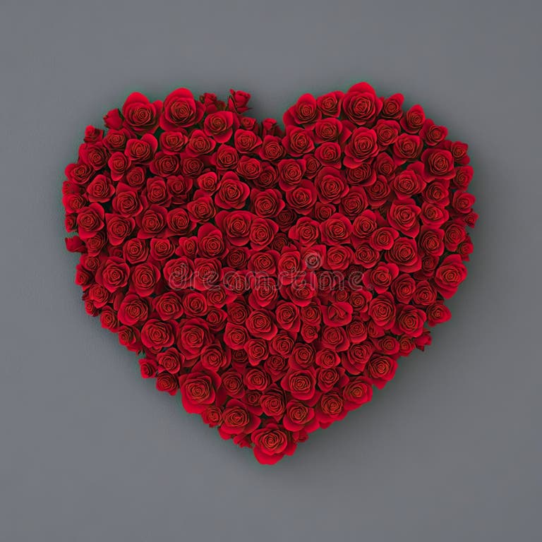 Red Roses Heart Shape stock photo. Image of wedding - 352646048
