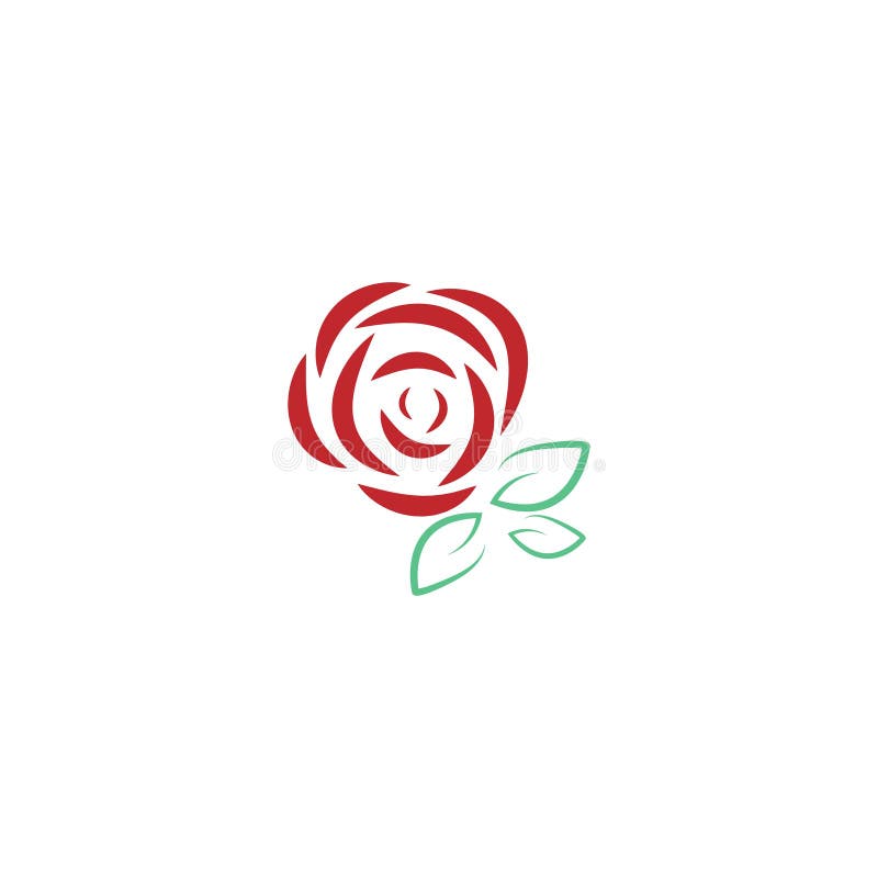 Red Roses Icon Design Illustration Stock Illustration - Illustration of ...