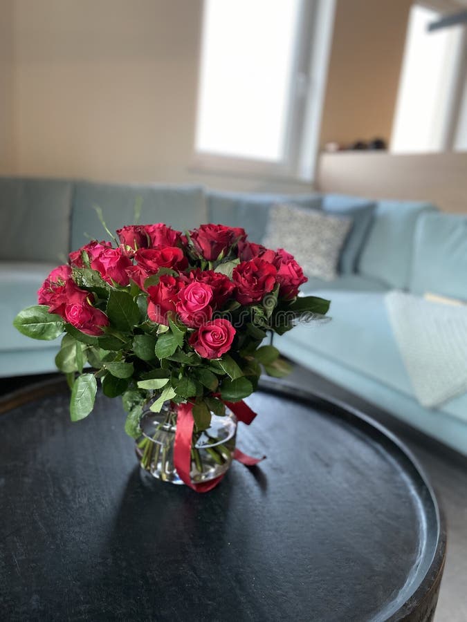 Red roses stock photo. Image of rose, plant, green, coffee - 258220184